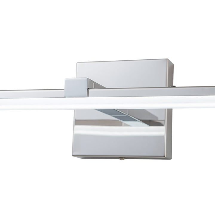 Minimalist 1-Light Linear Led Light Bar Over Mirror Vanity Light Chrome ...