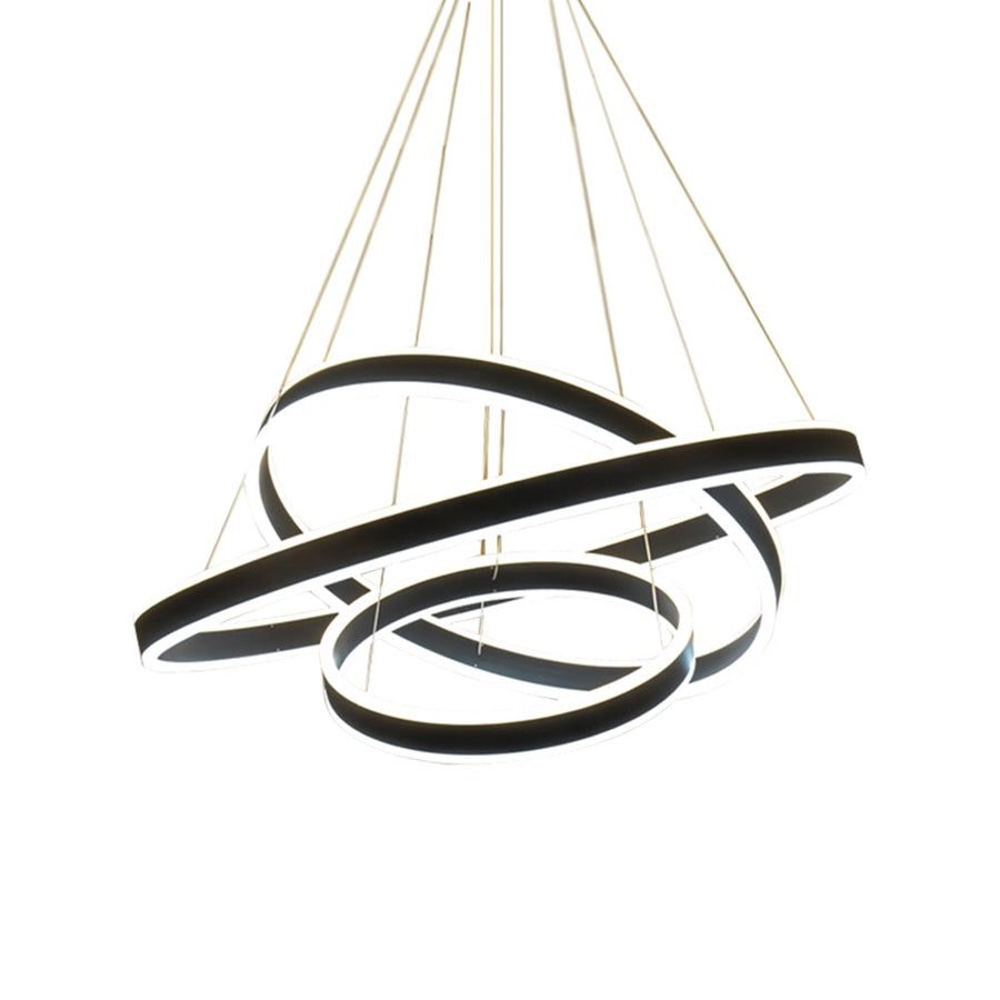 Contemporary Minimalist Multi-Ring Led Circle Light, Dimmable Lights ...