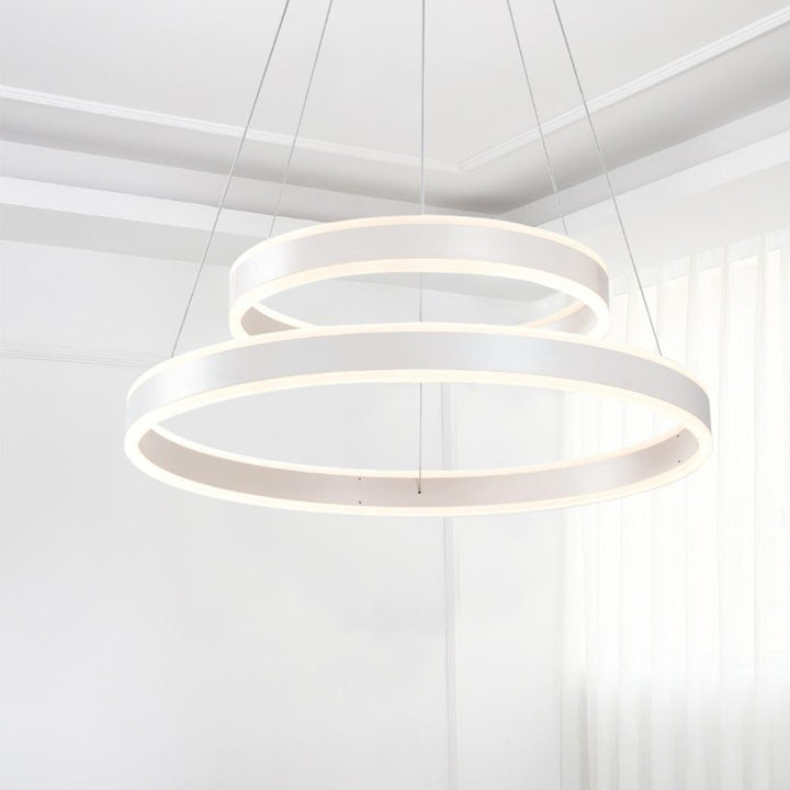 Contemporary Minimalist Multi-Ring Led Circle Light, Dimmable Lights ...