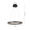 Contemporary Minimalist Multi-Ring Led Circle Light, Dimmable Lights ...