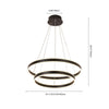 Contemporary Minimalist Multi-Ring Led Circle Light, Dimmable Lights ...
