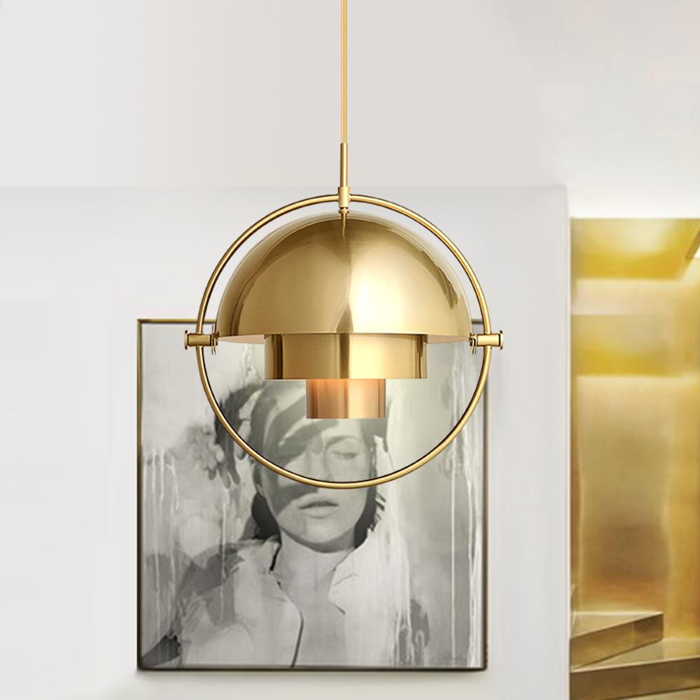 Modern 1-Light Shape-Changing Metal Pendant Light Hanging Pendant Light ...