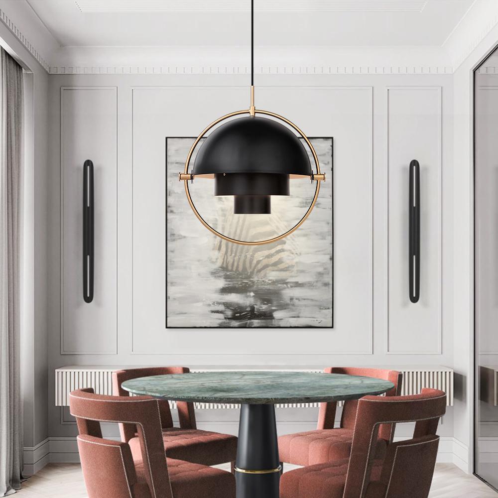 Modern 1-Light Shape-Changing Metal Pendant Light Hanging Pendant Light ...