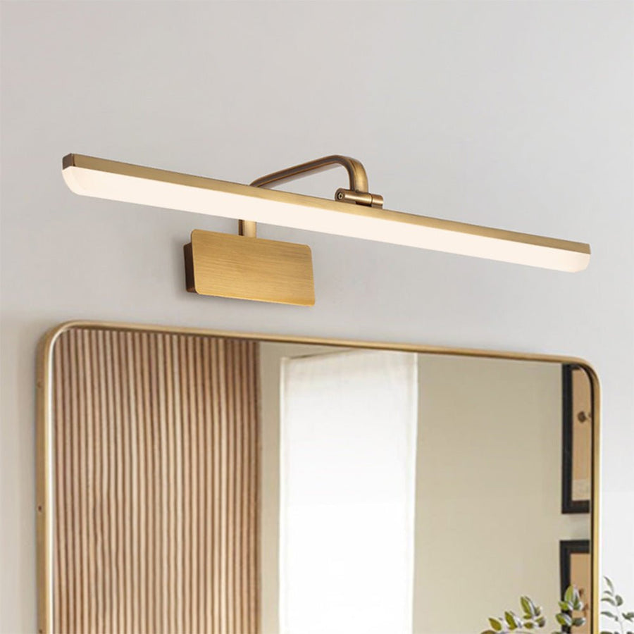 Modern Led Bath Bar Armed Bathroom Vanity Light In Gold Over Mirror ...
